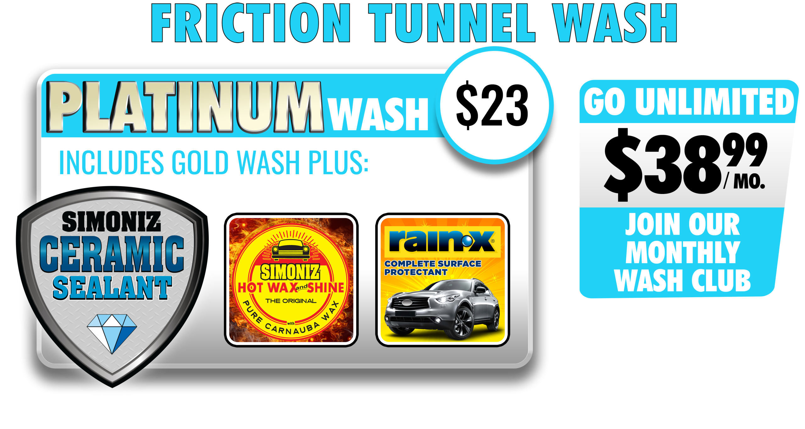 Glastonbury Wash Packages - The Car Wash Center